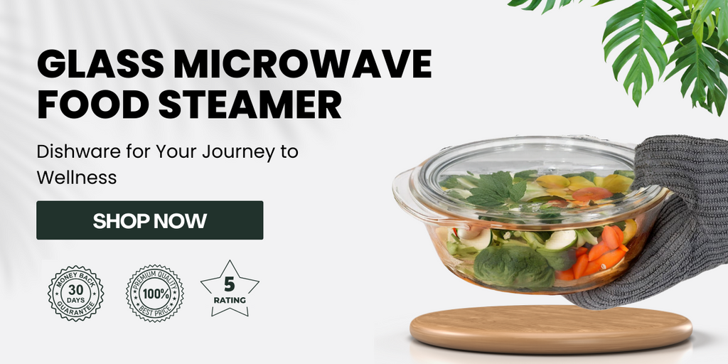 Microwave Glass Food Steamer, Microwavable Vegetable Steamer ...